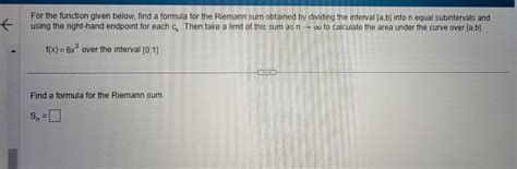 solved for the function given below find a formula for the