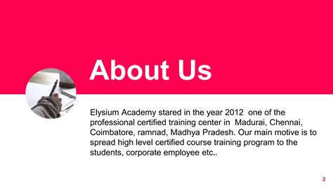 Elysium Academy Private Limited Pptx