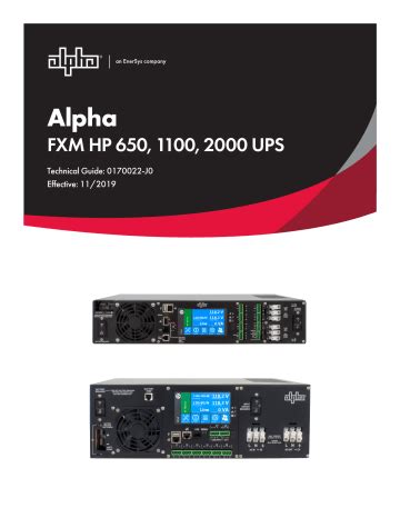 Enersys Alpha Fxm Hp 1100 Alpha Fxm Hp 2000 Technical Manual Manualzz