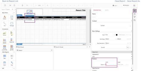 Add Custom Log Report Step 4 Report Design Table Control Tablix