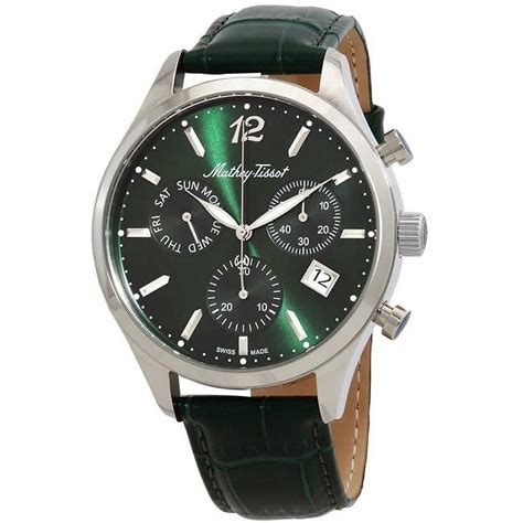 Mathey Tissot Urban Chrono Chronograph Quartz Green Dial Mens Watch