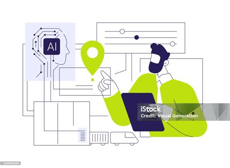 Predictive Maintenance Solutions With Ai Abstract Concept Vector Illustration Stock Illustration