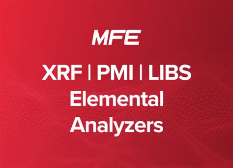Xrf Pmi Libs Elemental Analyzers Directory