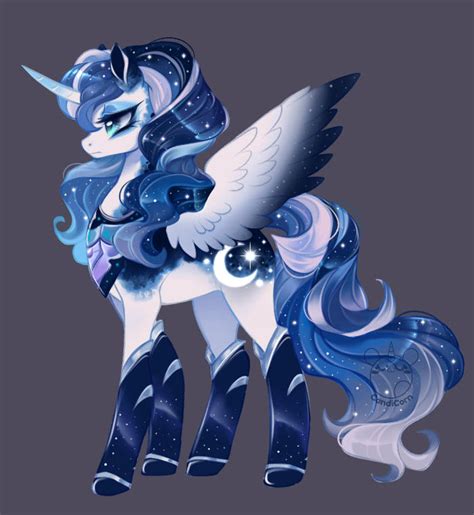 Princess Luna Redesign By Candicorn Art On Deviantart