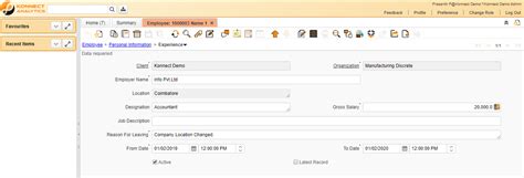 Experience Konnect Erp Help