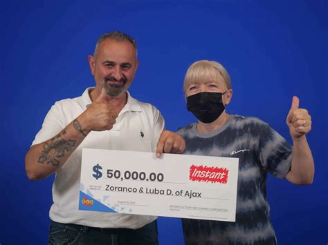 Ajax Couple Wins 50 000 On Instant Sonic Ticket After Nearly 30 Years Playing The Lotto Indurham