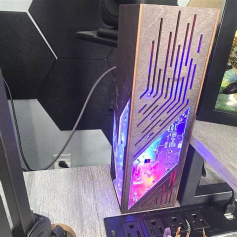 Binary Code Lamp Falling Numbers Cyberpunk Style Night Lamp