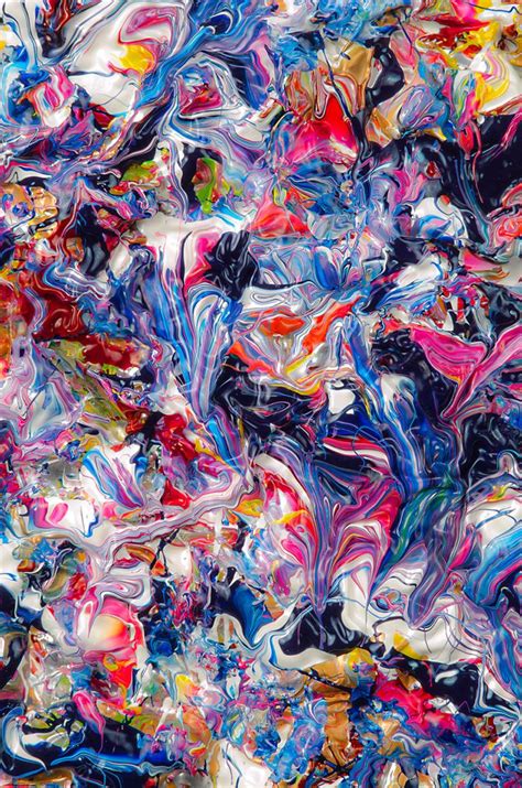 Spill Abstract Art With Straws Paint Spreading Art Lovejoy Mark