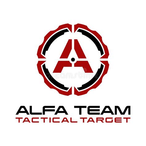 Military Of A Letter Tactical Target Logo Design Stock Illustration Illustration Of Cloud