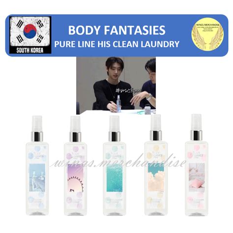 Body Fantasies Pure Line Fragrance Body Spray His Clean Laundry Enhypen