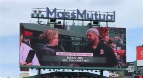 She Said What Fenway Jumbotron Proposal Goes Horribly Wrong