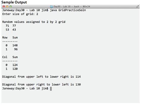 Solved Lab Dimensional Arrays Note All Exercises Must Chegg