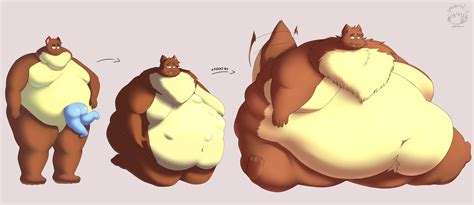 Maximilian Gaining A Lot Of Weight From A Bit Of Navel Vore Art By