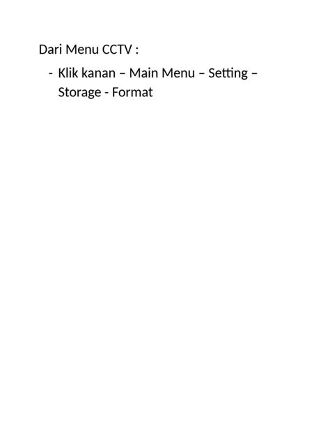 Dari Menu Cctv Pdf