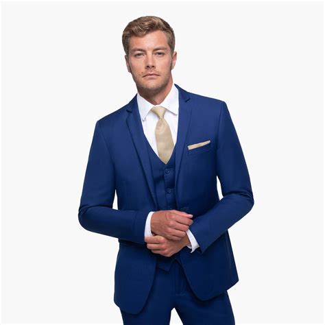 Tuxedo Suit For Men Blue
