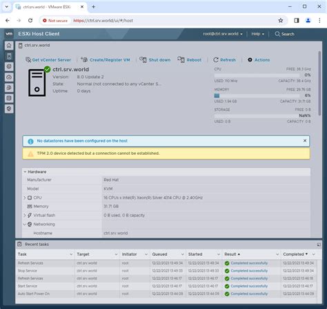 vmware esxi 8 ntp server world