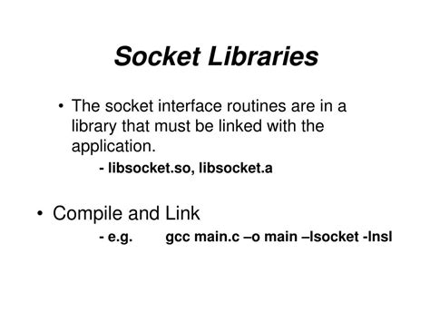Ppt Socket Interfaces Powerpoint Presentation Free Download Id 4206478