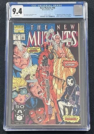 Collector Investor Auctions New Mutants 98 Cgc 94 1991 1st App Deadpool