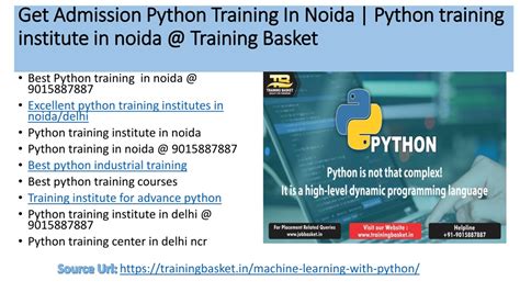 Ppt Python Industrial Training In Noida With Advanced Python Course