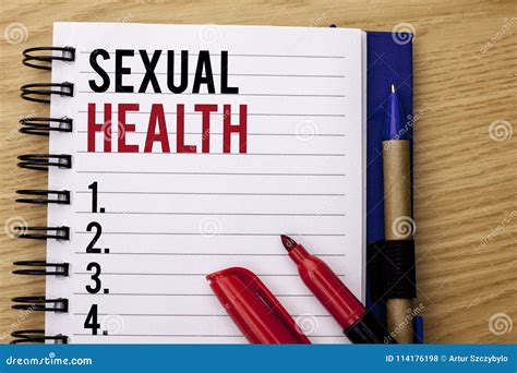 Handwriting Text Writing Sexual Health Concept Meaning Std Prevention Use Protection Healthy
