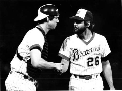 Dale Murphy And Gene Garber After Garber Strikes Out Pete Rose Ending His