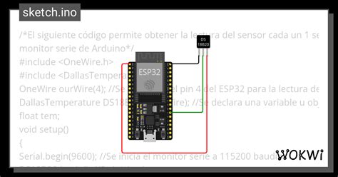 Tempertura Wokwi Esp32 Stm32 Arduino Simulator