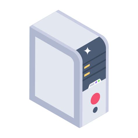 Cpu Tower Generic Isometric Icon