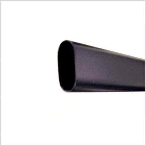 8ft Steel Black Oval Closet Rod Hardware Decor