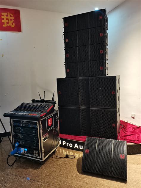 Passive Powerful Dual Inch Line Array Sound System Speaker Set For Church Inch Speaker