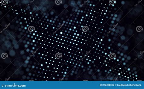 Abstract Digital Science Background A Stream Of Luminous Particles