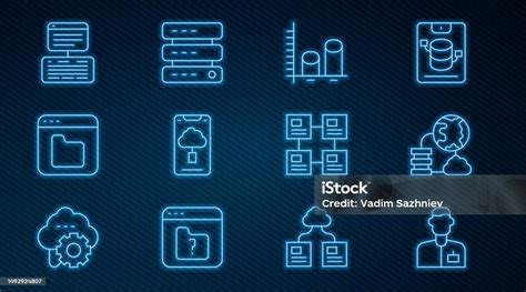 라인 분석가 엔지니어 네트워크 클라우드 연결 데이터 분석 클라우드 기술 데이터 전송 브라우저 파일 서버 데이터 웹 호스팅 계층 구조 조직도 차트 및 아이콘을 설정합니다 벡터