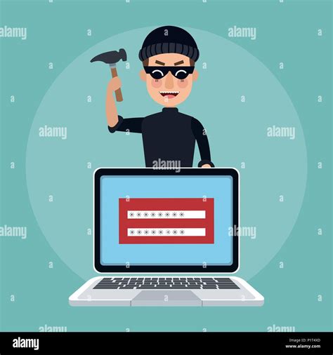 Hacker And Security System Stock Vector Image And Art Alamy