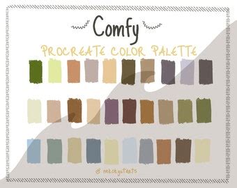 Procreate Color Palette Hello Winter Color Swatches Etsy