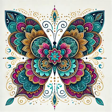 Mandala Print Design Butterfly Mandala Pattern Design Mandala