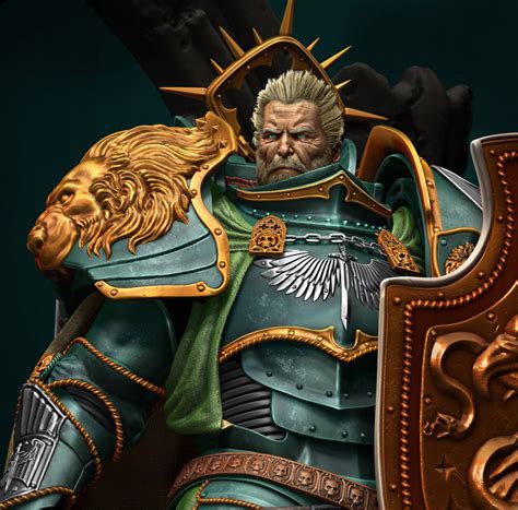 Lion Eljonson Ramiz Askerov Warhammer 40k Artwork Warhammer Art