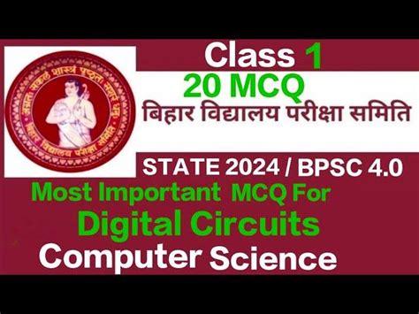 Most Important Mcq Questions Of Digital Circuits And Logic Gate Md Hussain Posted On The Topic