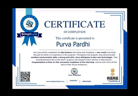 Purva Pardhi On Linkedin Simplbyte Internship Simplbyte Datascience