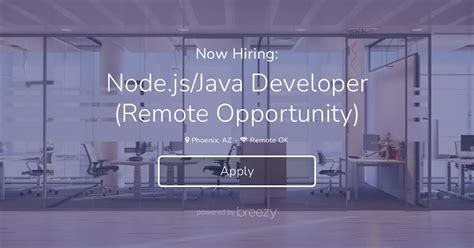 Nodejsjava Developer Remote Opportunity At Vetsez