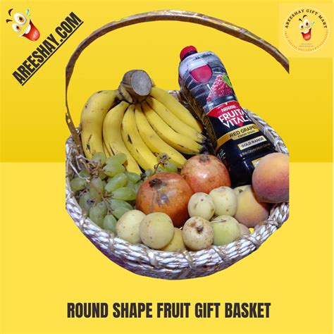 Round Shape Fruit T Basket Send Ts To Pakistan Same Day Delivery In Multan Or Lahore