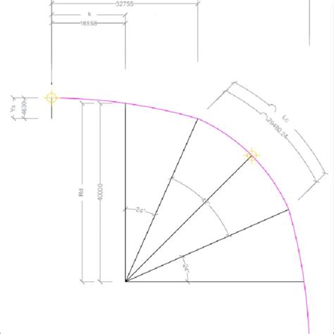 Curved Alignment Horizontal Plan Download Scientific Diagram