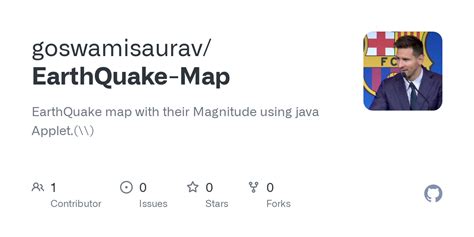 Github Goswamisaurav Earthquake Map Earthquake Map With Their Magnitude Using Java Applet