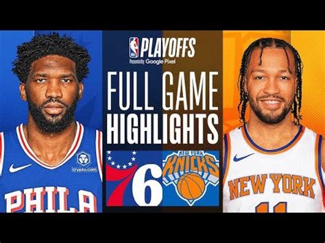 Philadelphia 76ers Vs New York Knicks Full Game 5 Nba Playoffs April 30