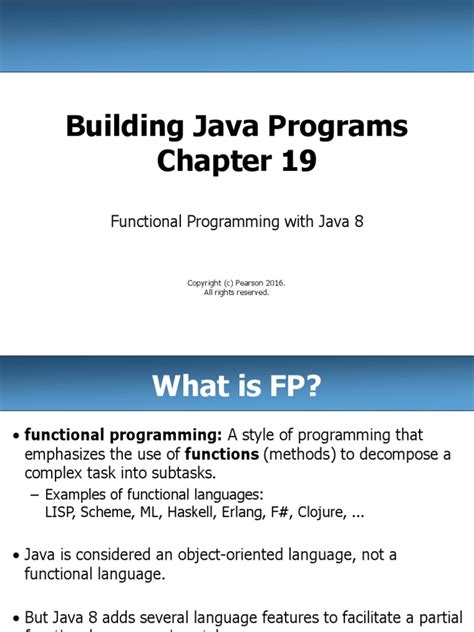 Building Java Programs Functional Programming With Java 8 Pdf