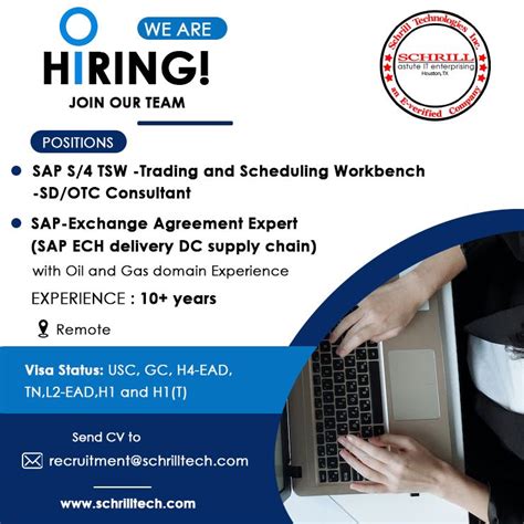 Schrill Technologies Inc On Linkedin Schrill Schrilltech Schrilljobs Sap Sapjobs