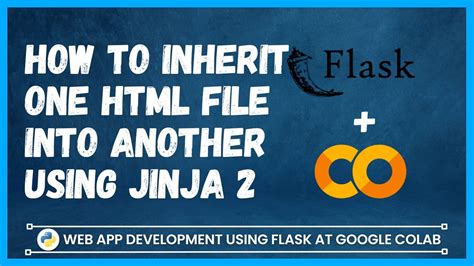 How To Inherit Html Files With Using Jinja 2 Flask Website