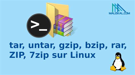 Tar Gzip Bzip Rar Zip 7zip La Compressiondécompression De Fichiers Sur Linux