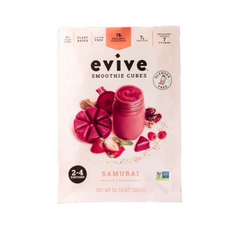 Evive Samurai Smoothie Cubes 10 58 Oz Smiths Food And Drug