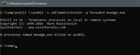 Terminate Windows Processes With Pskill 4sysops