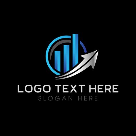 Growth Arrow Analytics Logo Elevate Your Financial Brand Identity