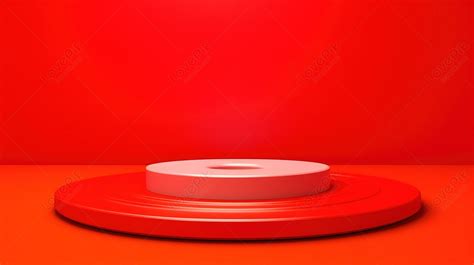 활기차고 눈길을 끄는 빨간색 일러스트레이션의 3d 추상 연단 눈길 배경 연단 배경 빨간색 배경 이미지 Hd 눈길 연단 빨간색 배경 사진 무료 다운로드 Lovepik